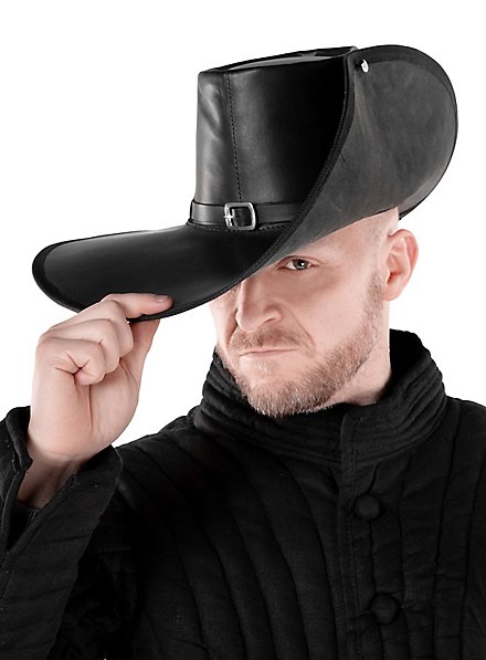 Musketier Leren Hoed - maskworld.com
