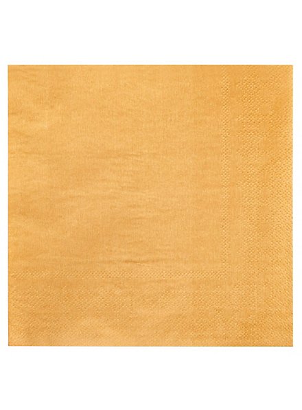 Napkins gold 12 pieces - maskworld.com