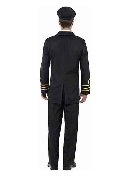 Naval officer costume black - maskworld.com