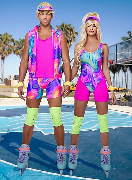 Neon Rollerblade Babe Costume - maskworld.com