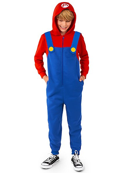 OppoSuits Mario Onesie for Kids - maskworld.com