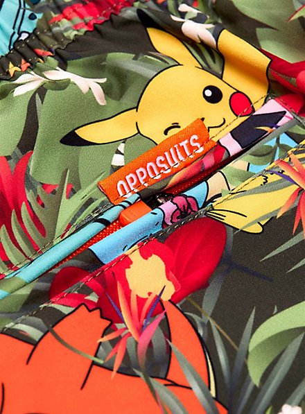 OppoSuits Pokémon Tropical Forest swimming trunks - maskworld.com