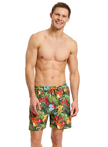 OppoSuits Pokémon Tropical Forest swimming trunks - maskworld.com