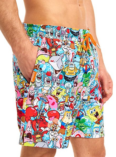 OppoSuits Spongebob Frenzy swimming trunks - maskworld.com