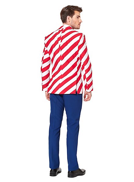 OppoSuits™ United Stripes Anzug für Promotion ★ Party ★ Festival ...