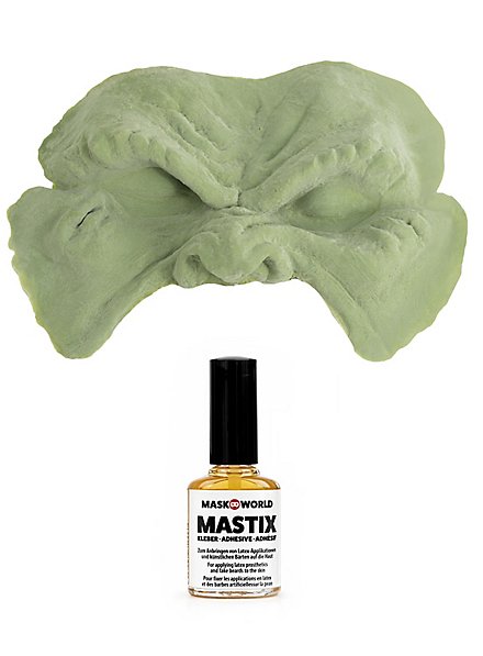 Ork Halbmaske aus Latex mit Mastix - maskworld.com
