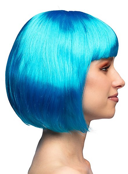 Pageboy Wig icy blue - maskworld.com