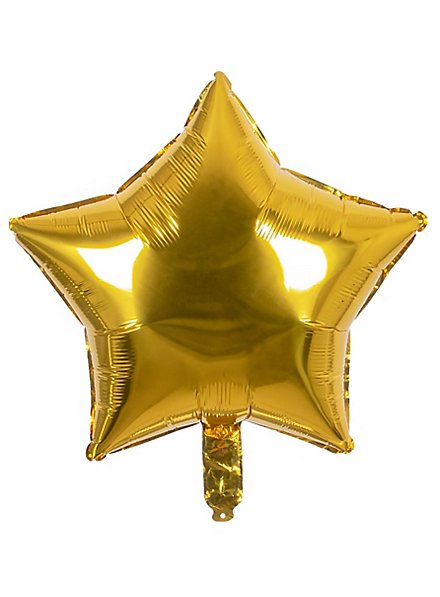 Palloncino in foil a forma di stella color oro - maskworld.com