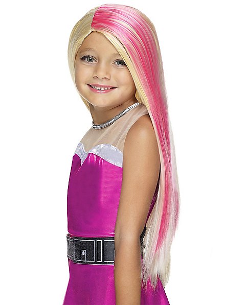 Parrucca Barbie glitterata per bambini - maskworld.com