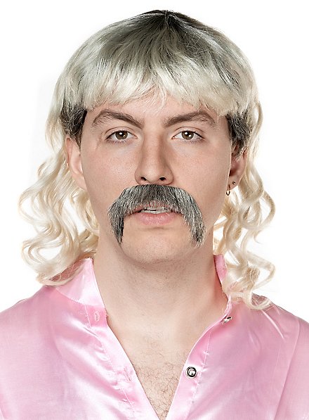 Parrucca da pappone Tiger King con baffi - maskworld.com