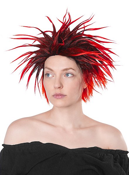 Parrucca rossa con acconciatura scompigliata - maskworld.com