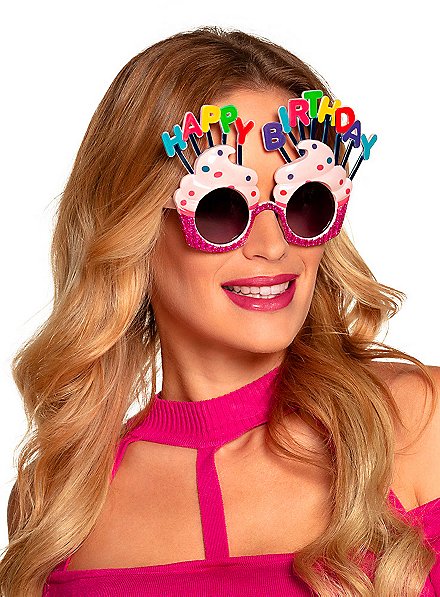 Party glasses Happy Birthday - maskworld.com