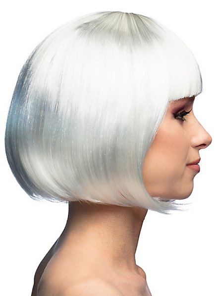 Peluca Blanca Corte Paje - maskworld.com