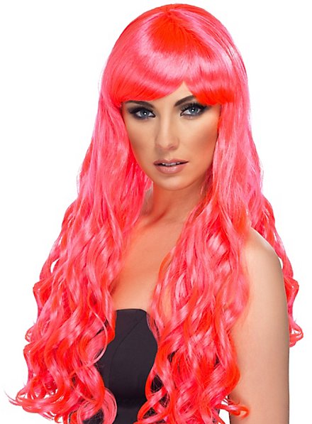 Perruque rose à cheveux longs Desire - maskworld.com