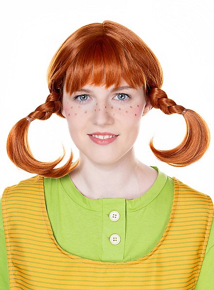 Pippi Langkous Pruik Deluxe - maskworld.com