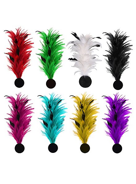 Plumes à épingler de différentes couleurs - maskworld.com