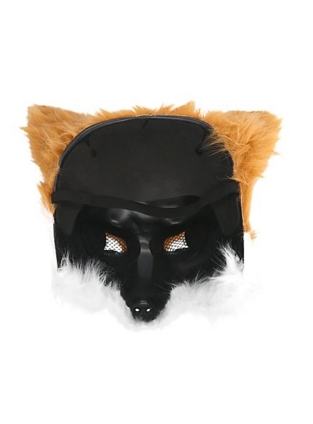 Plush fox half mask - maskworld.com