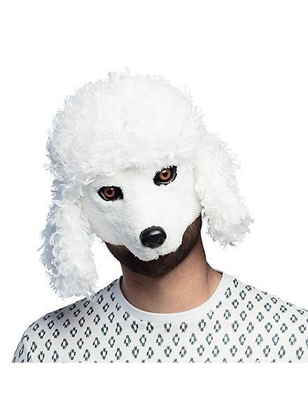 Plush poodle half mask - maskworld.com