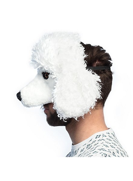 Plush poodle half mask - maskworld.com