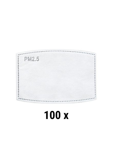 PM 2.5 Filters for fabric masks - 100 pieces - maskworld.com
