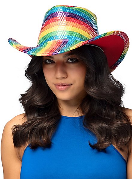 Rainbow cowboy hat - maskworld.com