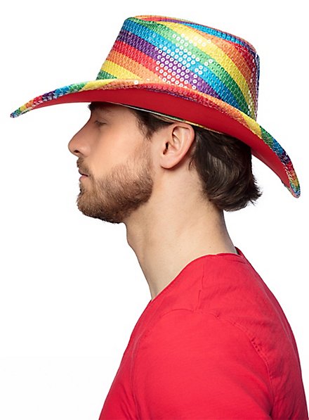 Rainbow cowboy hat - maskworld.com