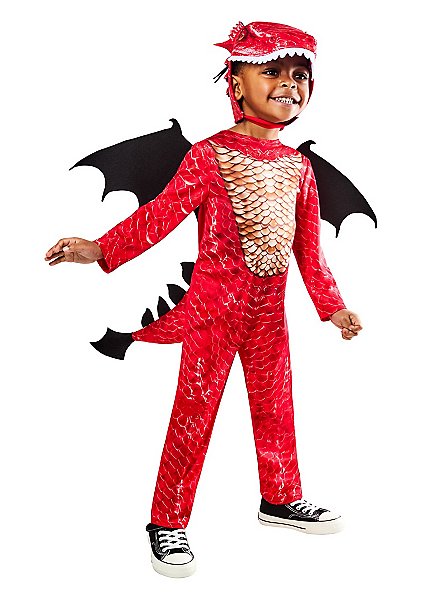 Red Fire Dragon Costume for Kids - maskworld.com