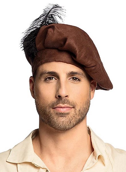 Renaissance beret, brown - maskworld.com