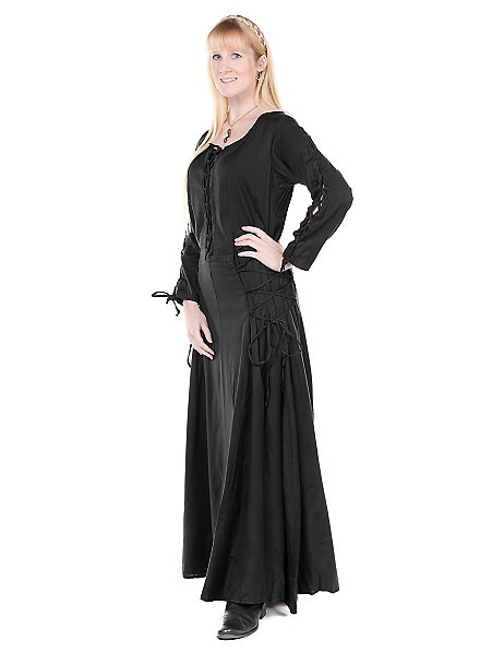 Robe viking à lacets noire - maskworld.com
