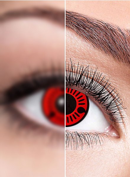 Sasuke Sharingan contact lens with diopters - maskworld.com
