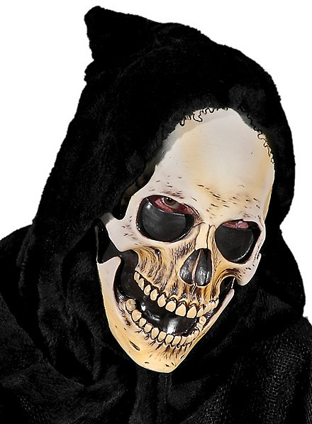 Schedel masker met beweegbare mond - maskworld.com