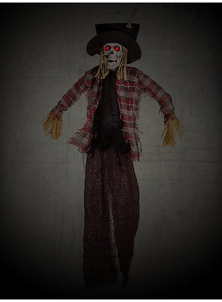 Scheletro spaventapasseri con luci e suoni - maskworld.com