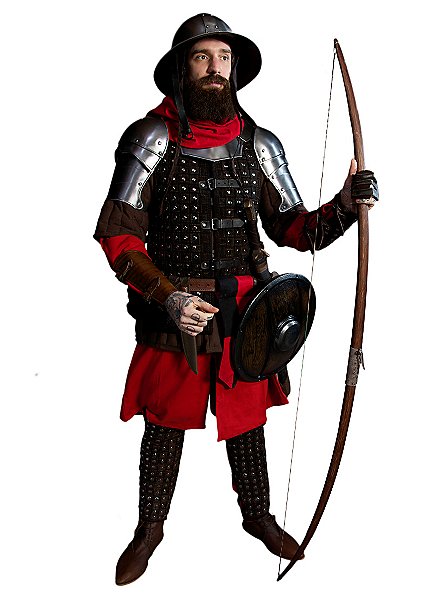 Beinschienen - Schurke braun - maskworld.com