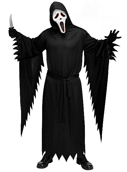 Scream - Disfraz De Ghostface Con Máscara Luminosa - maskworld.com