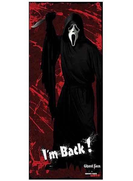 Scream - Ghostface Halloween door decoration - maskworld.com