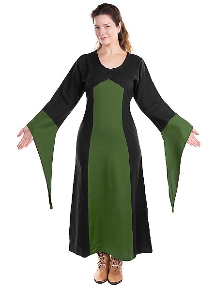 Semplice abito da vampira nero-verde - maskworld.com