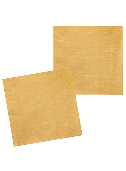 Servilletas Doradas 12 Piezas - maskworld.com