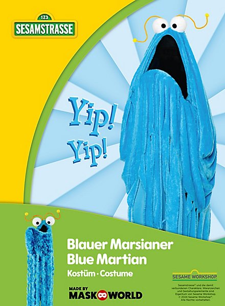 Sesame Street - Yip Yip Martian costume blue - maskworld.com