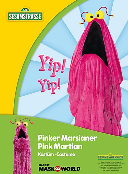 Sesamo apriti - Costume da marziano Yip Yip rosa - maskworld.com
