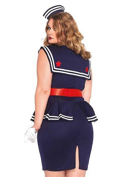 Sexy Pin-up Cadet Plus Size Costume - maskworld.com