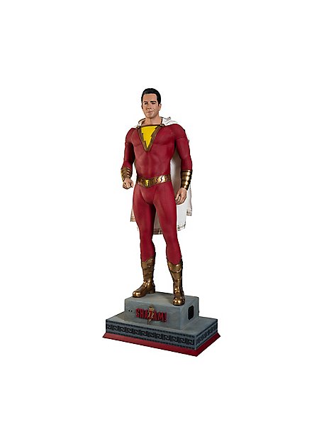 Shazam - Estatua De Tamaño Real De Shazam (Sin Set LED) - maskworld.com