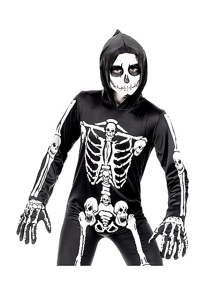 Skeleton gloves for children - maskworld.com