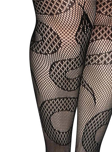Snake XXL Fishnet Tights - maskworld.com