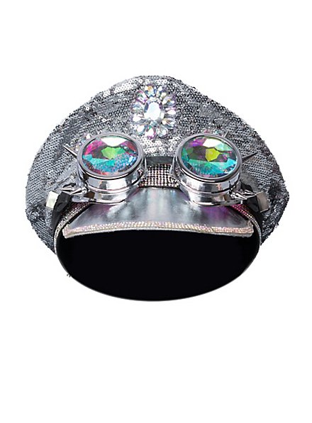 Sombrero Over The Top Plateado - maskworld.com
