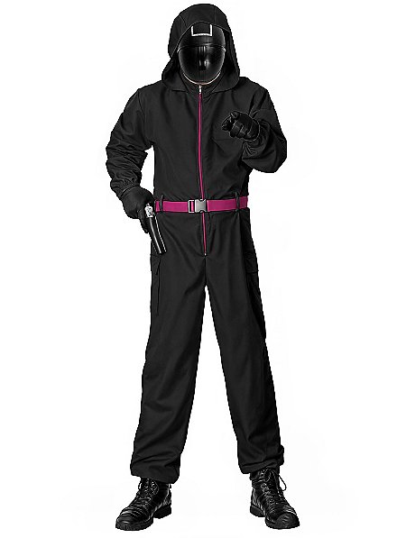 Squid Game - Masked Officer Costume black - maskworld.com