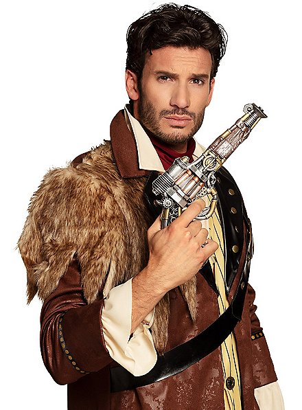 Steampunk foam rubber revolver - maskworld.com