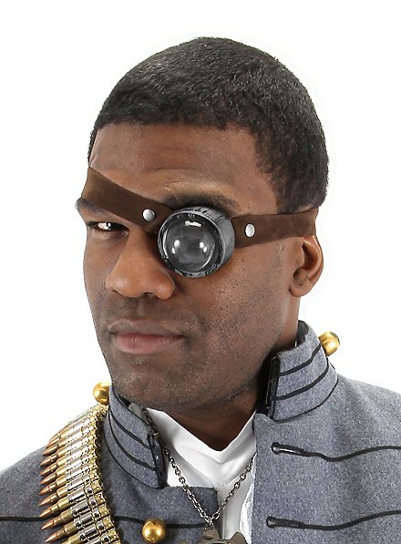 Steampunk Inventor Monocle silver - maskworld.com