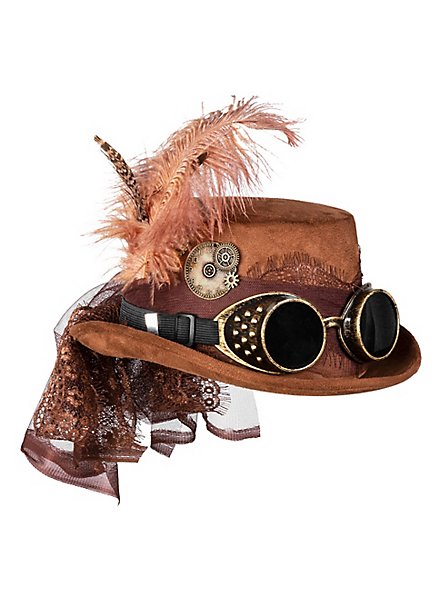 Steampunk ladies hat deluxe - maskworld.com