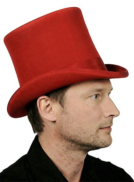 Steampunk Top Hat red - maskworld.com