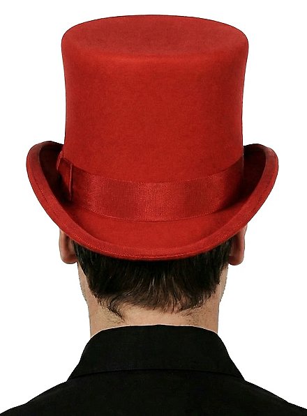 Steampunk Top Hat red - maskworld.com